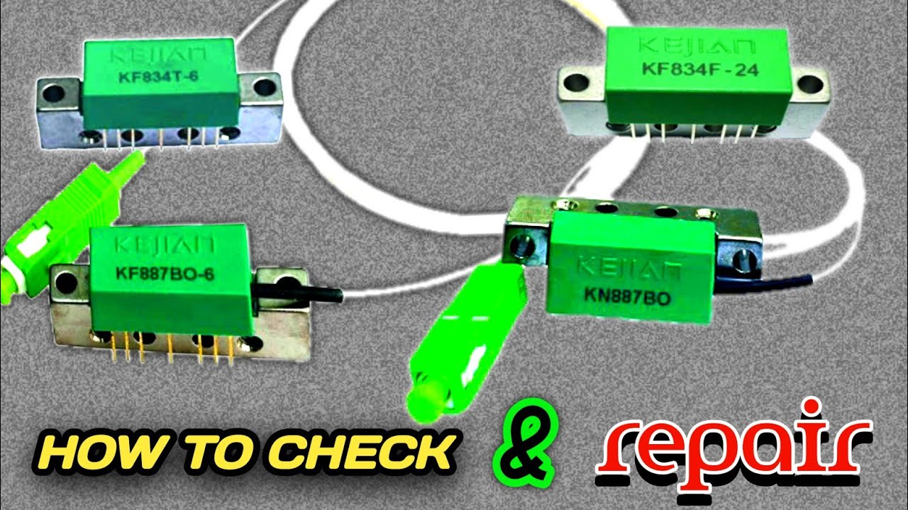 cable tv optical fiber capacitor cable tv dc node repair dc node - YouTube
