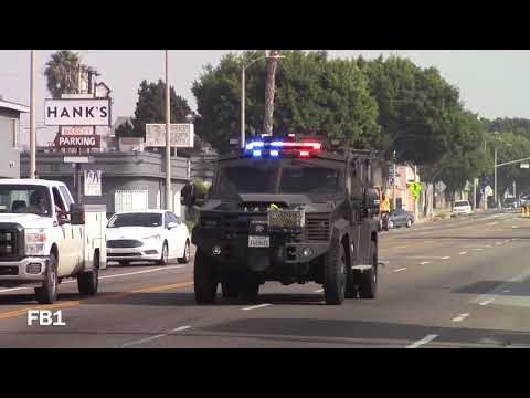 LAPD Metro Units 2x SWAT BearCats - YouTube