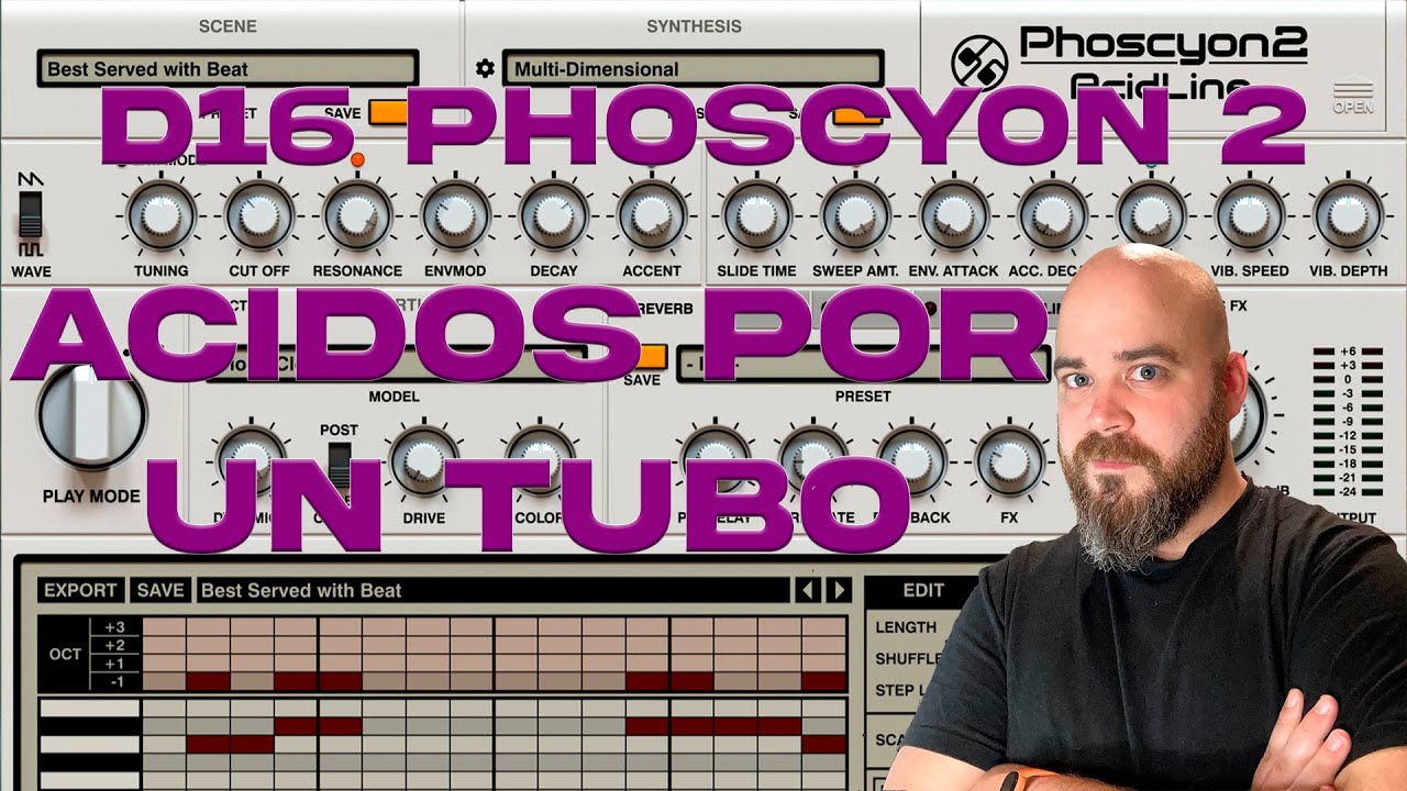 El hacedor de Ácidos- D16 Phoscyon 2 (Recreación Roland TB303) - YouTube