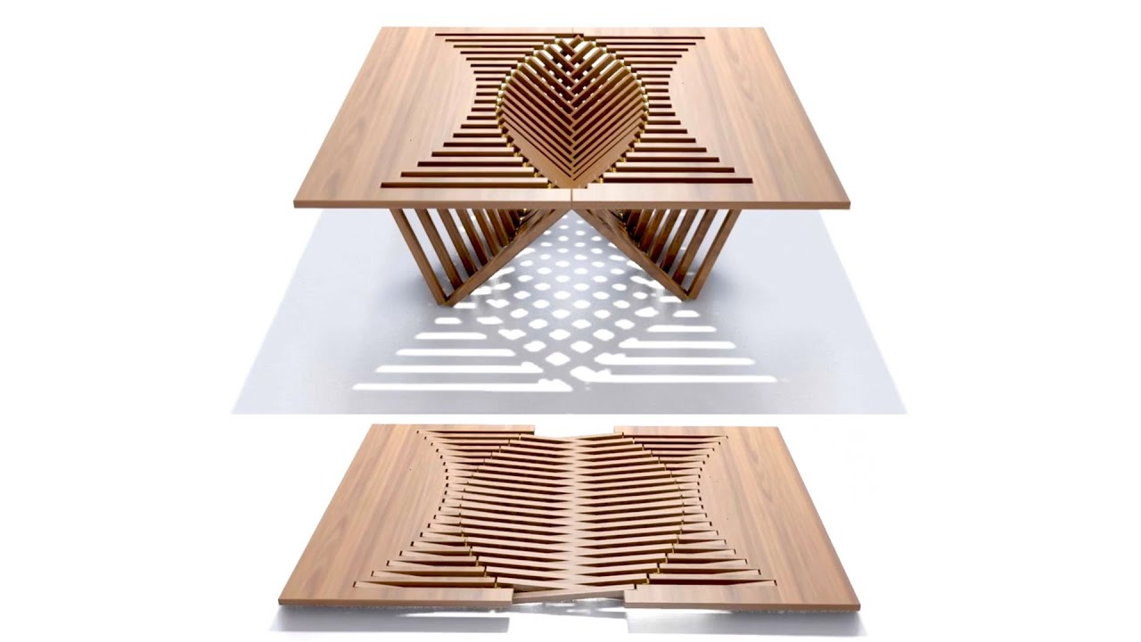 Artistic design Rising Folding Table - YouTube