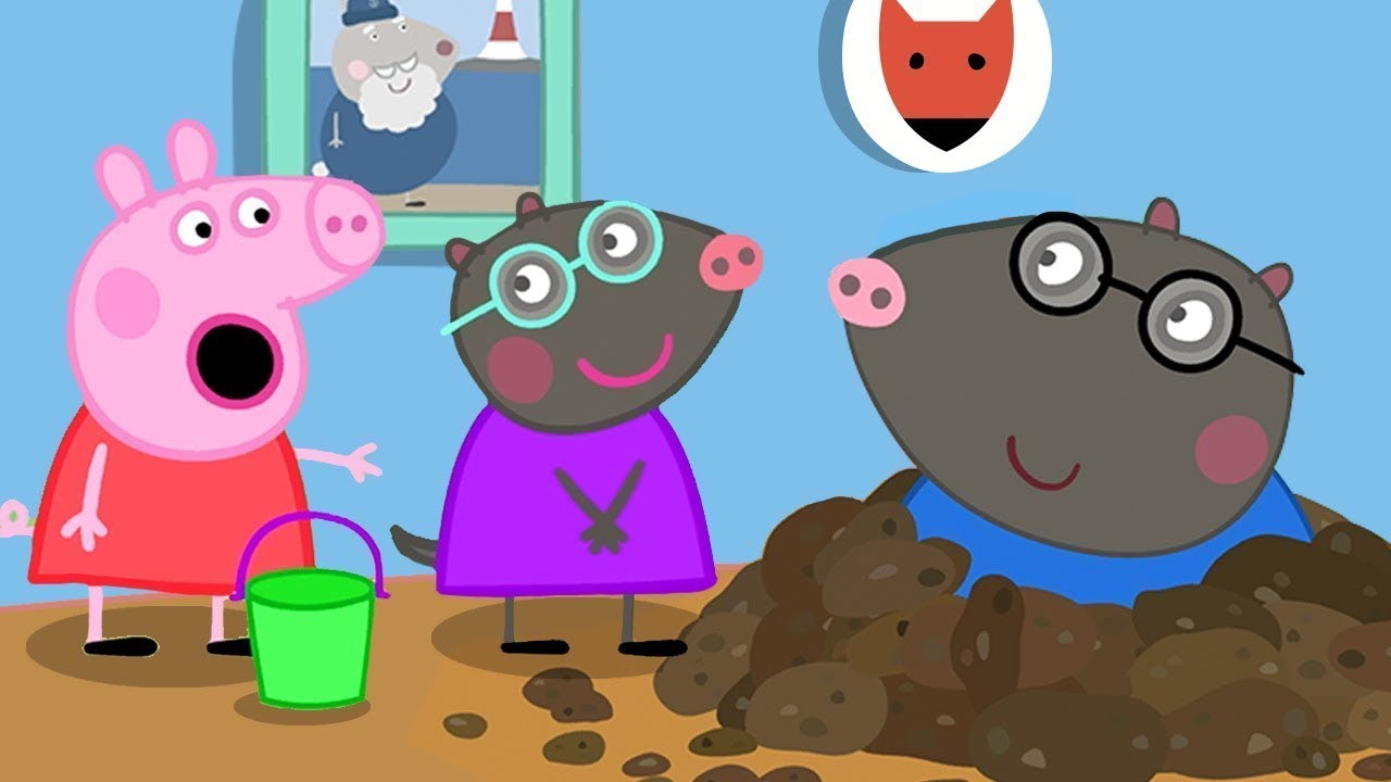 Peppa Pig English Episodes | Peppa Pig Visits Her New Friend Molly Mole ...