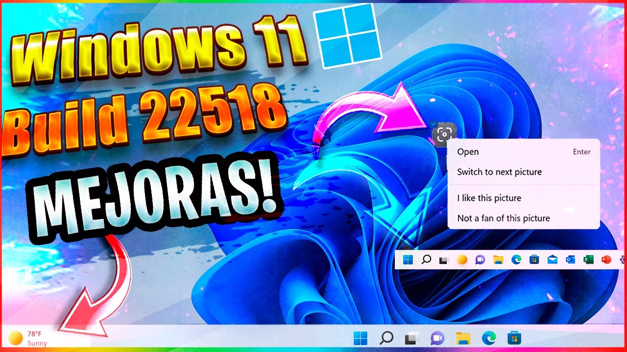 LIBERAN⚡ Windows 11 Build 22518 / NUEVO Spotlight, BOTON de Widgets y ...