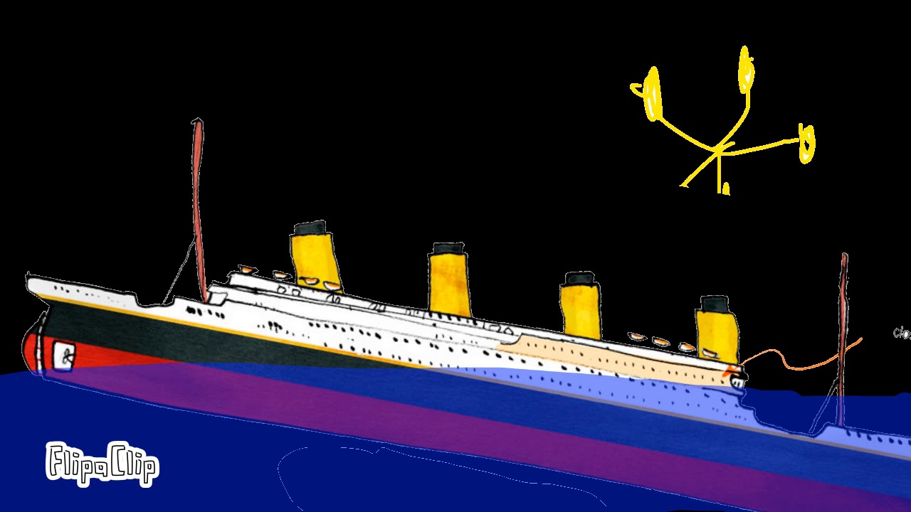 Sinking of the Titanic animation from flipaclip - YouTube