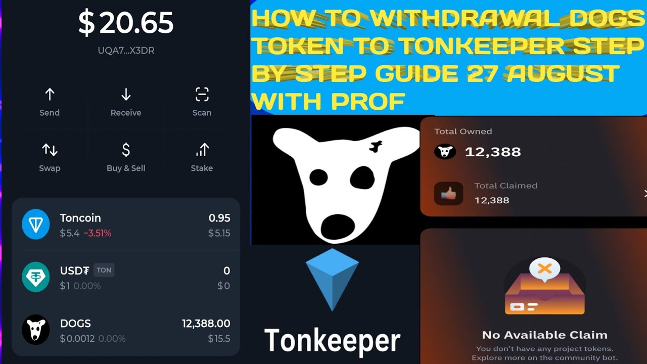 #dogs NEW TRICKS HOW TO CLAIM AND DEPOSIT $DOGS AIRDROP TO TONKEEPER ...
