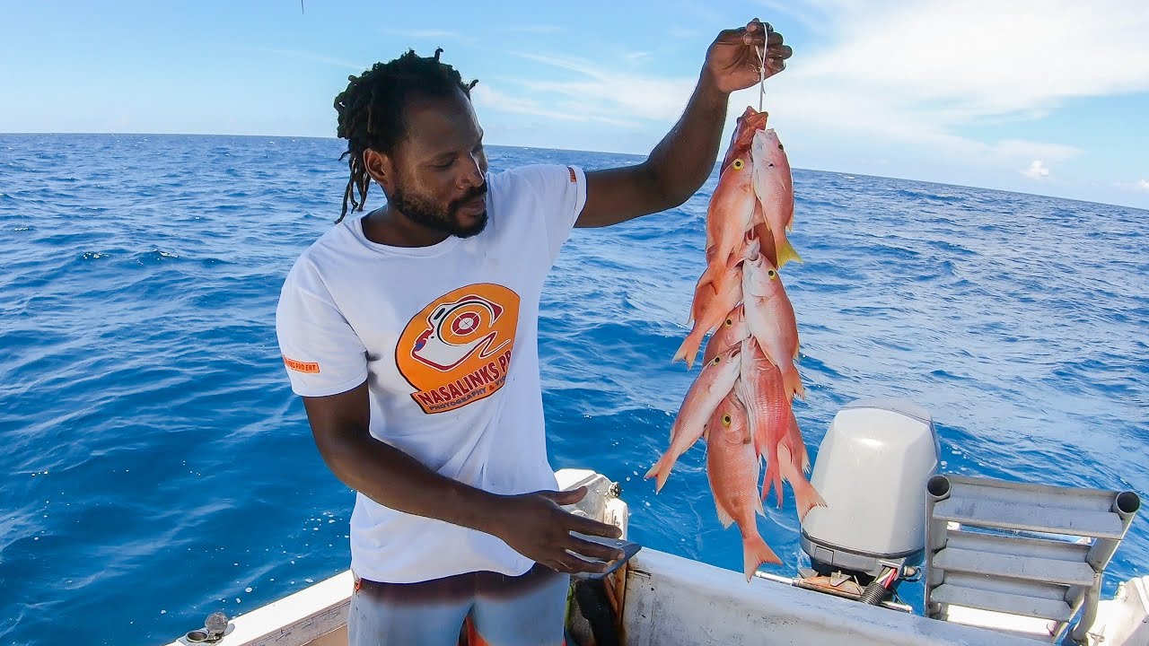 Solo Deep Sea Fishing The Red Snappers Are Nice - Good Catch - YouTube