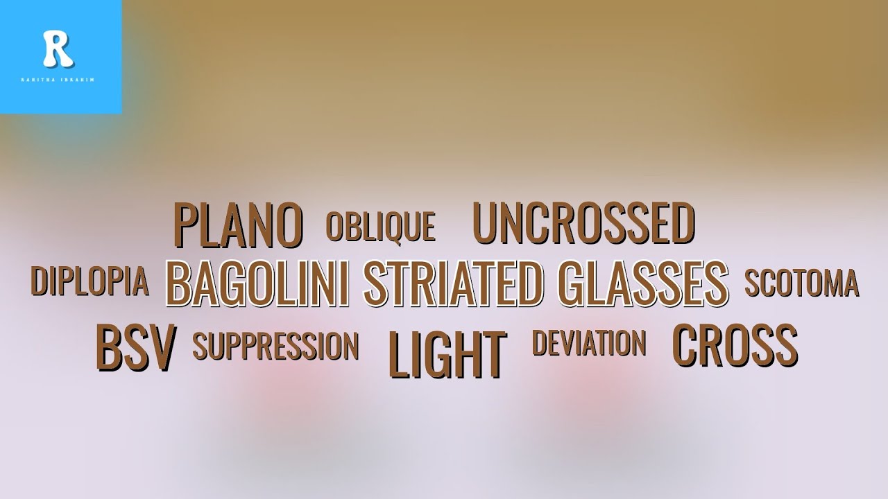 Bagolini Striated glass test in Optometry | Malayalam | Rahitha Ibrahim ...