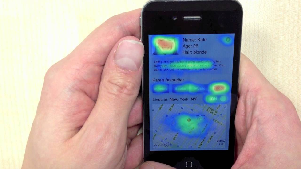 iPhone app demo using Heatmaps SDK - YouTube