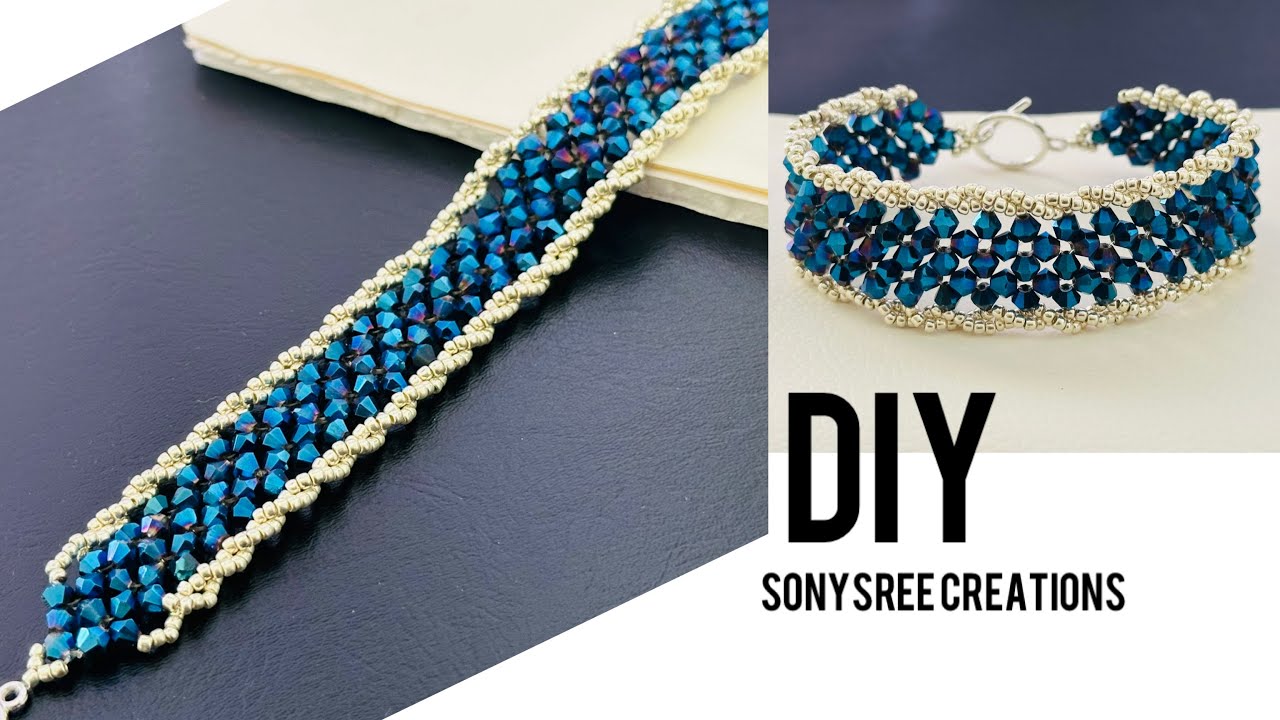 Classic Bicone Bracelet || Super easy tutorial - YouTube