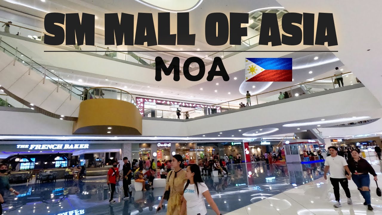 Here at the LARGEST MALL in the Philippines. SM MALL OF ASIA || MOA || Walking tour || Many ...