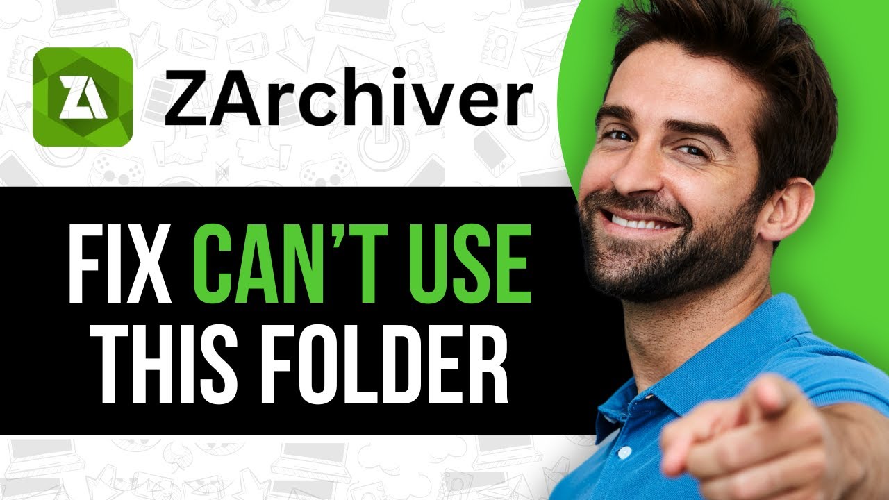 How to Fix ZArchiver Can’t use this Folder Problem - YouTube