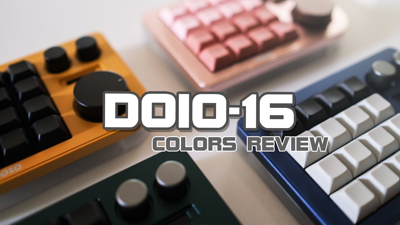 DOIO : 16 🐼 | Macropad | Colors Review (9 Colors) - YouTube