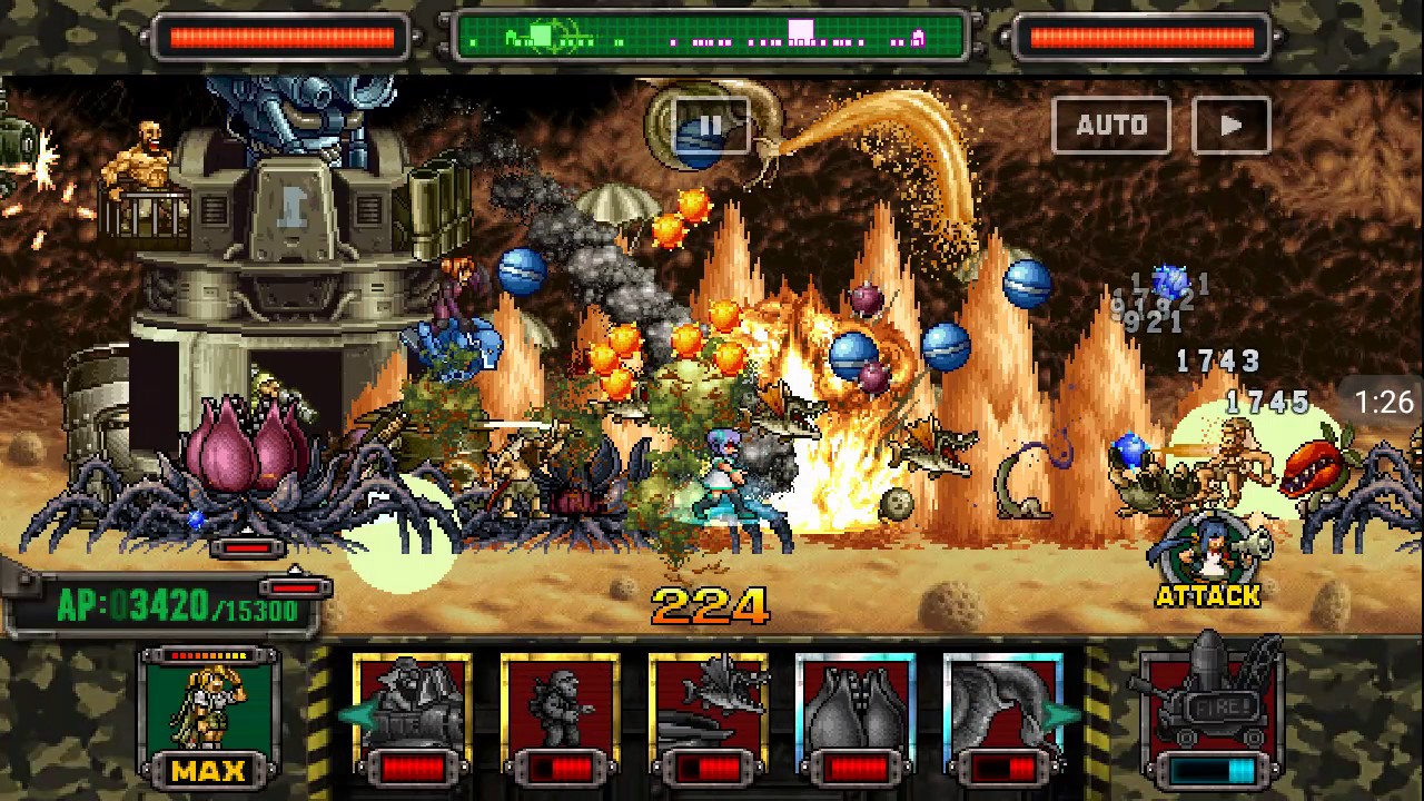 Metal Slug Attack : Practice : Invader Girl Battle. - YouTube