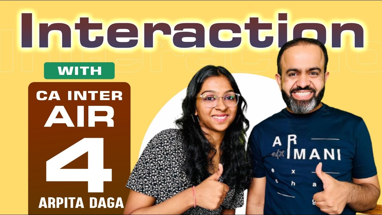 Meet CA Inter AIR -4 I Arpita Daga - YouTube