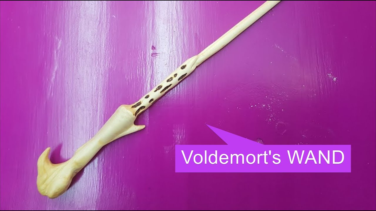 Carving Tom Riddle's wand (hand tools) - YouTube