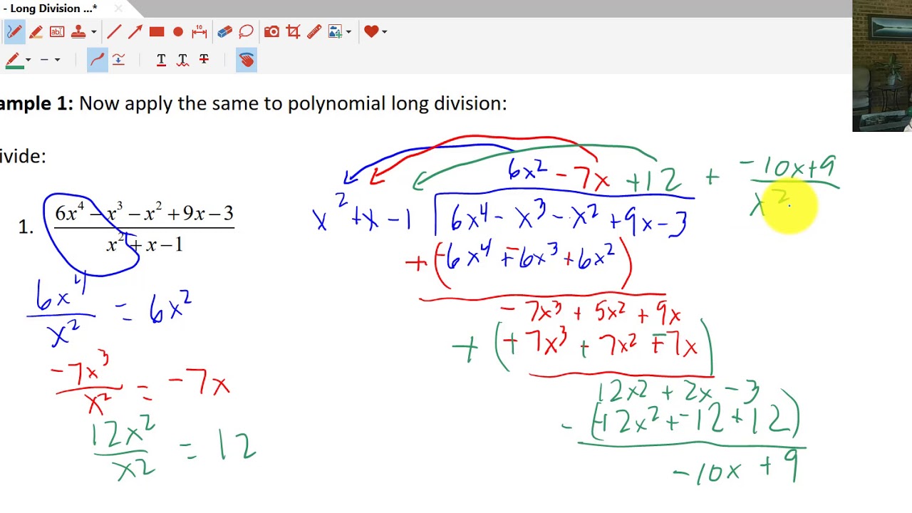 Section 2.3 (1) Polynomial Long Division and Synthetic Division - YouTube