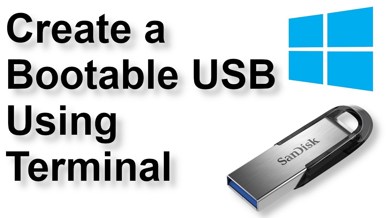 How to Flash a USB without Third Party Software (Windows) - YouTube