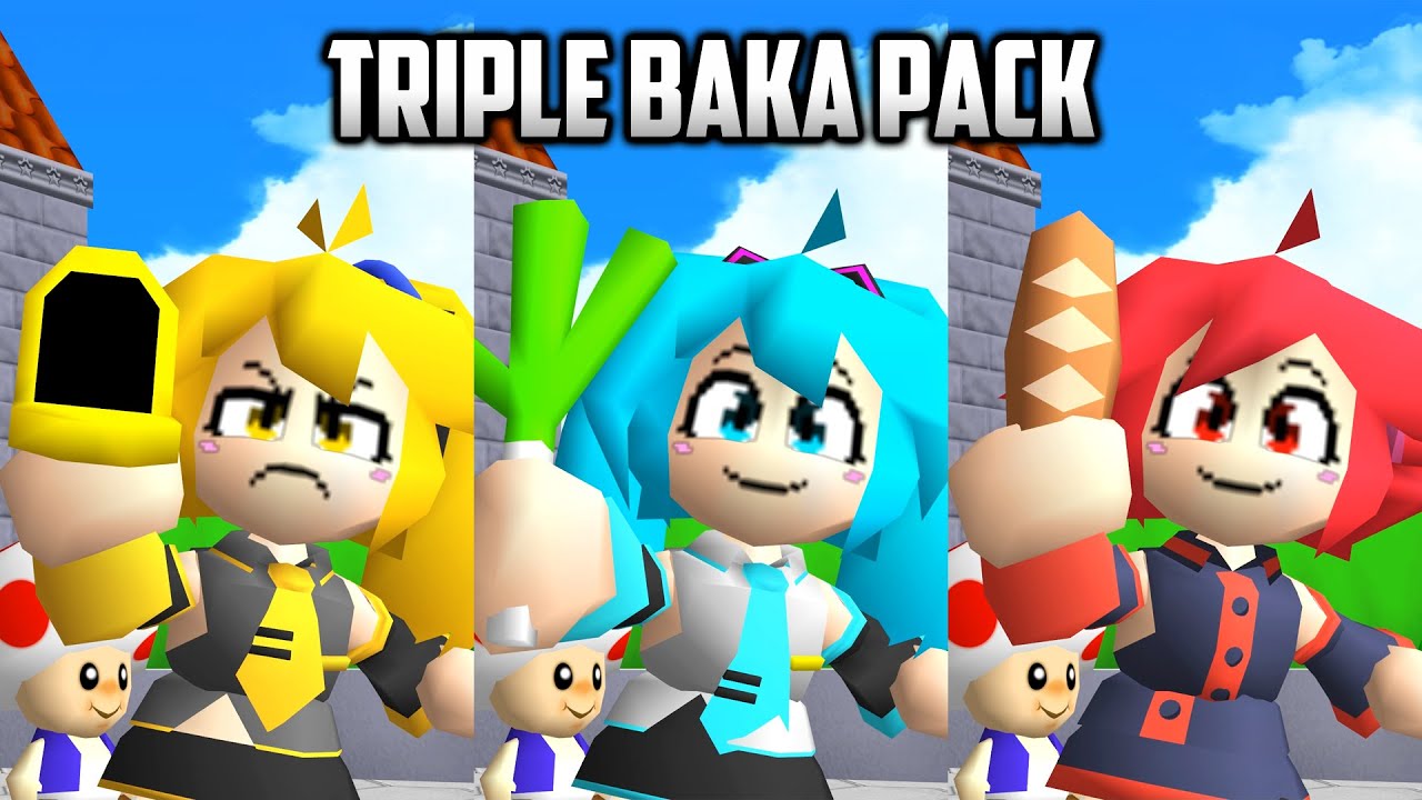 ⭐ Super Mario 64 PC Port - Triple Baka Pack v1, v2, v3 & v4 - YouTube