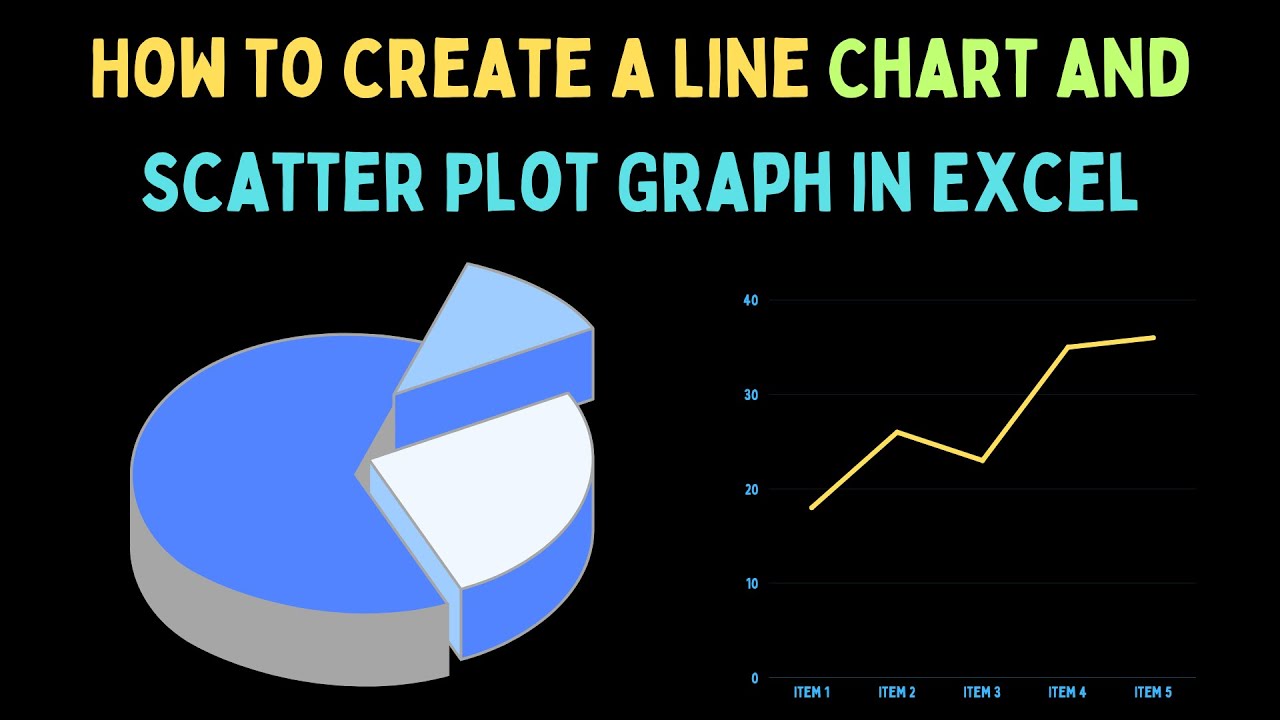 How to Create a Line Chart and Scatter Plot Graph in Excel on Windows 11 - YouTube