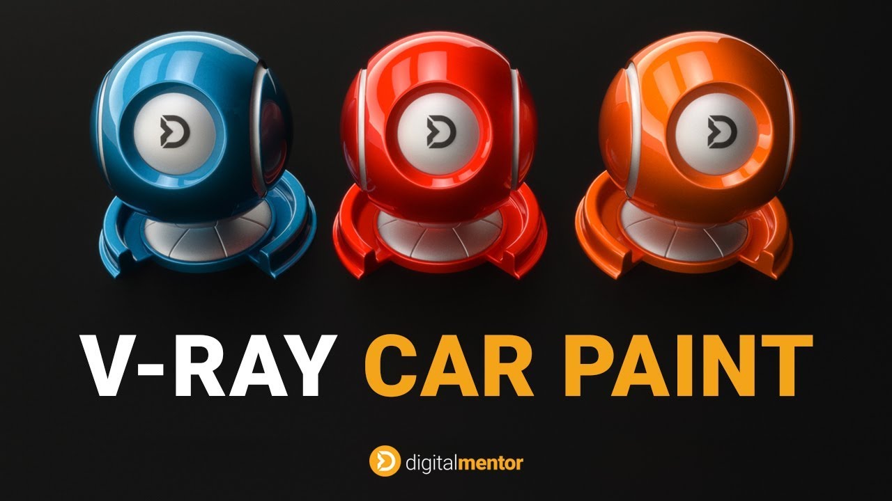 How to Create V-Ray Car Paint Material | D-LAB - YouTube
