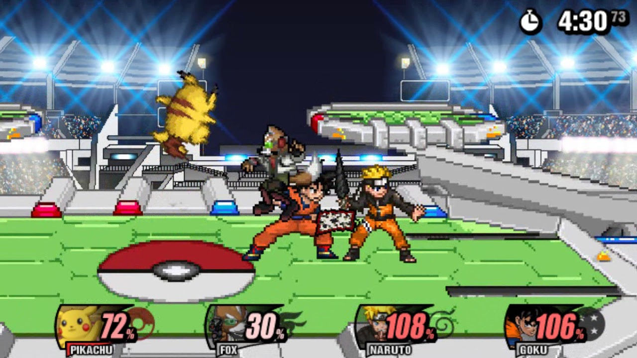 SSF2 Pokemon Colosseum Battle (Pikachu) - YouTube