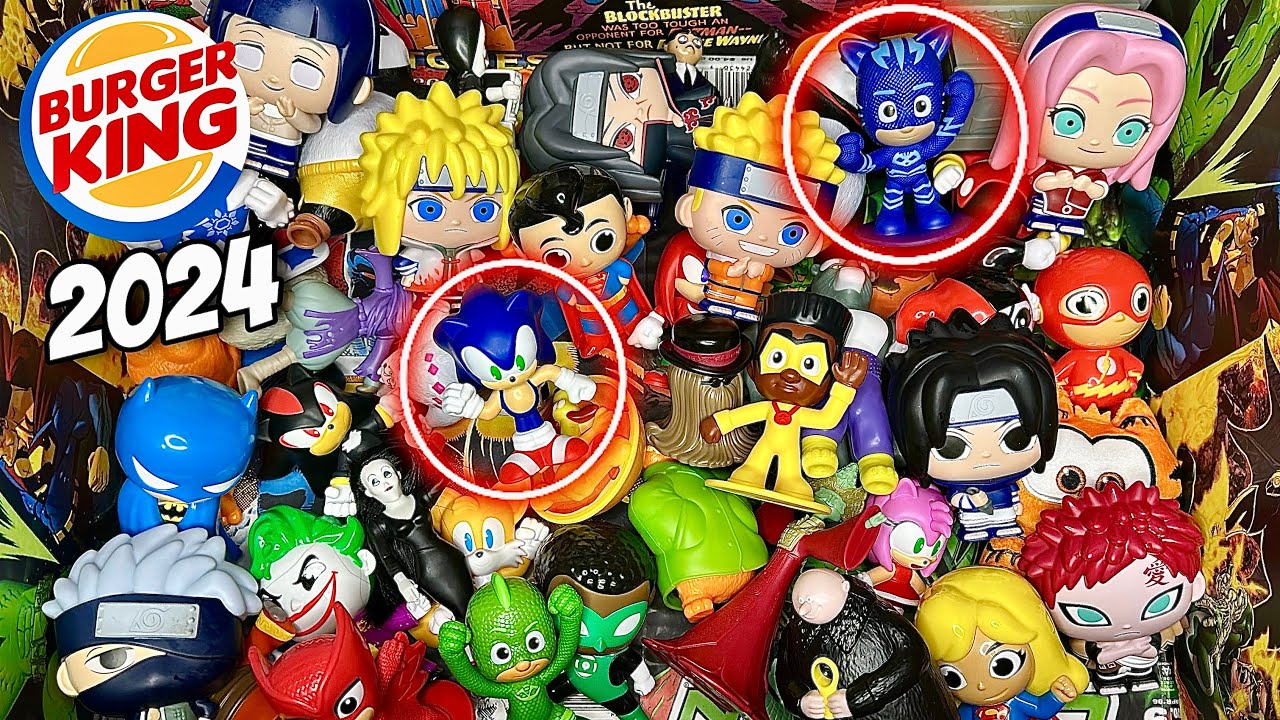 BAÚ DE BRINQUEDOS BURGER KING 2024! TODAS AS COLEÇÕES DOS BRINDES PJ ...