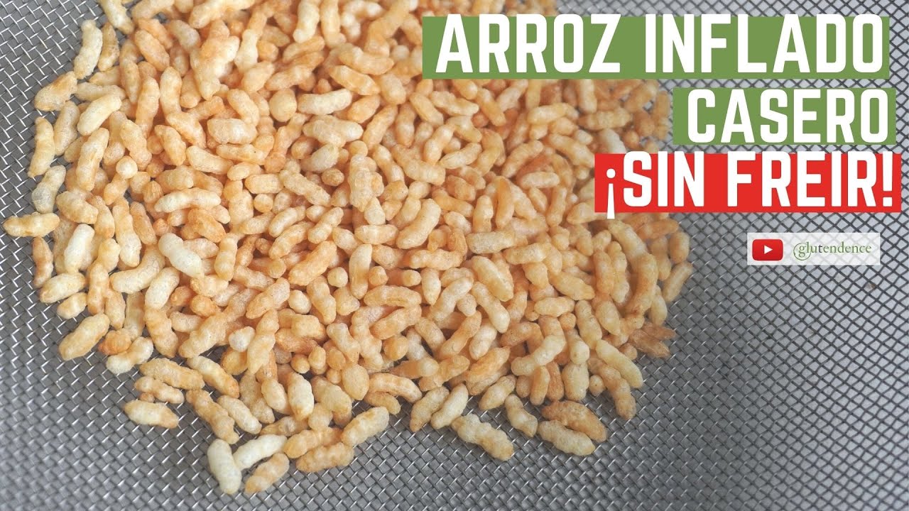 Cómo hacer ARROZ INFLADO CASERO SIN ACEITE (ni Airfryer) - YouTube