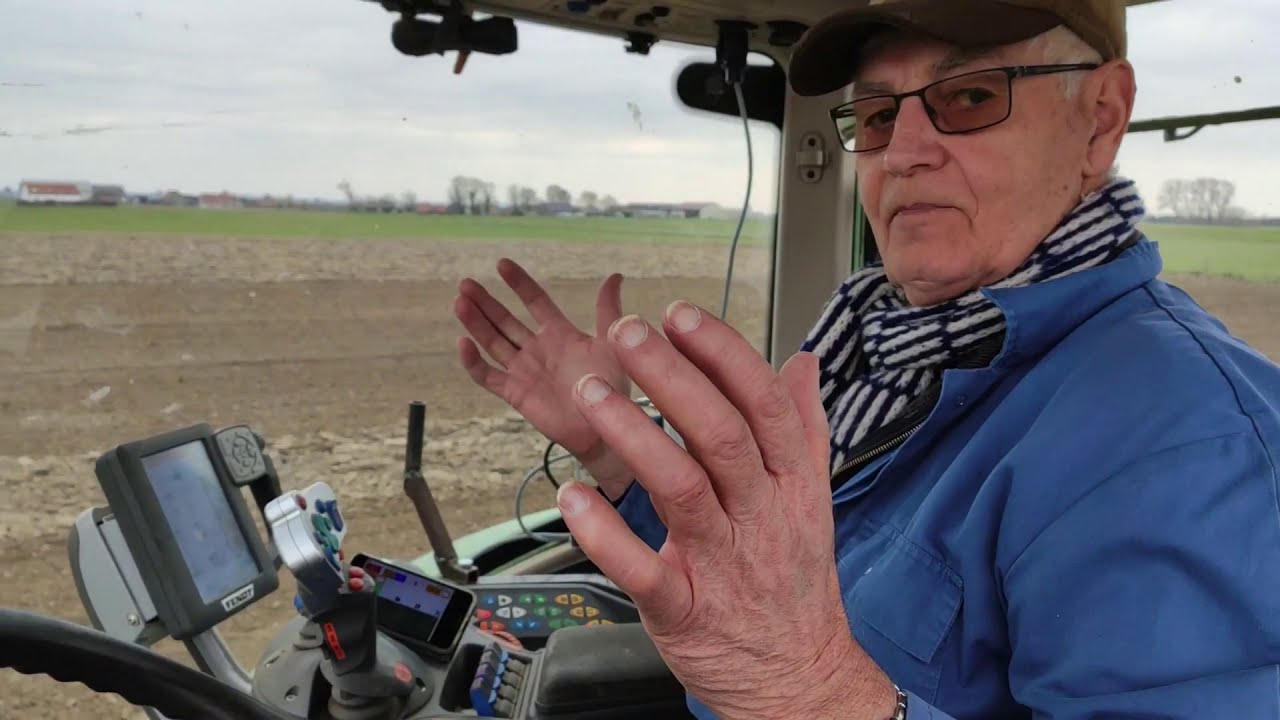Fendt Tractor Preparing Land with DIY Autosteer Montage #GPS #RTK - YouTube