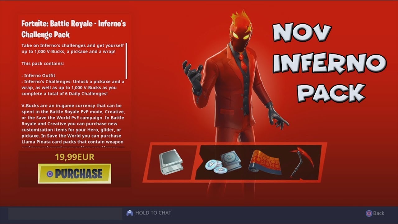 Nov *INFERNO* challenge pack & INFERNO challenges- fortnite (SLO) - YouTube