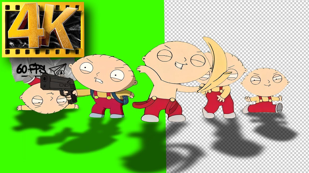 Stewie Dancing | Meme on Green Screen - Footage 4K - YouTube