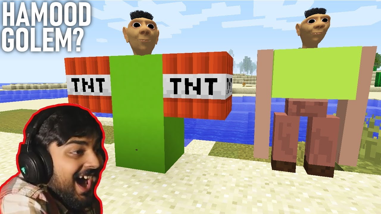 Hamood Golem - MUTAHAR Laugh meme Minecraft Edition - YouTube
