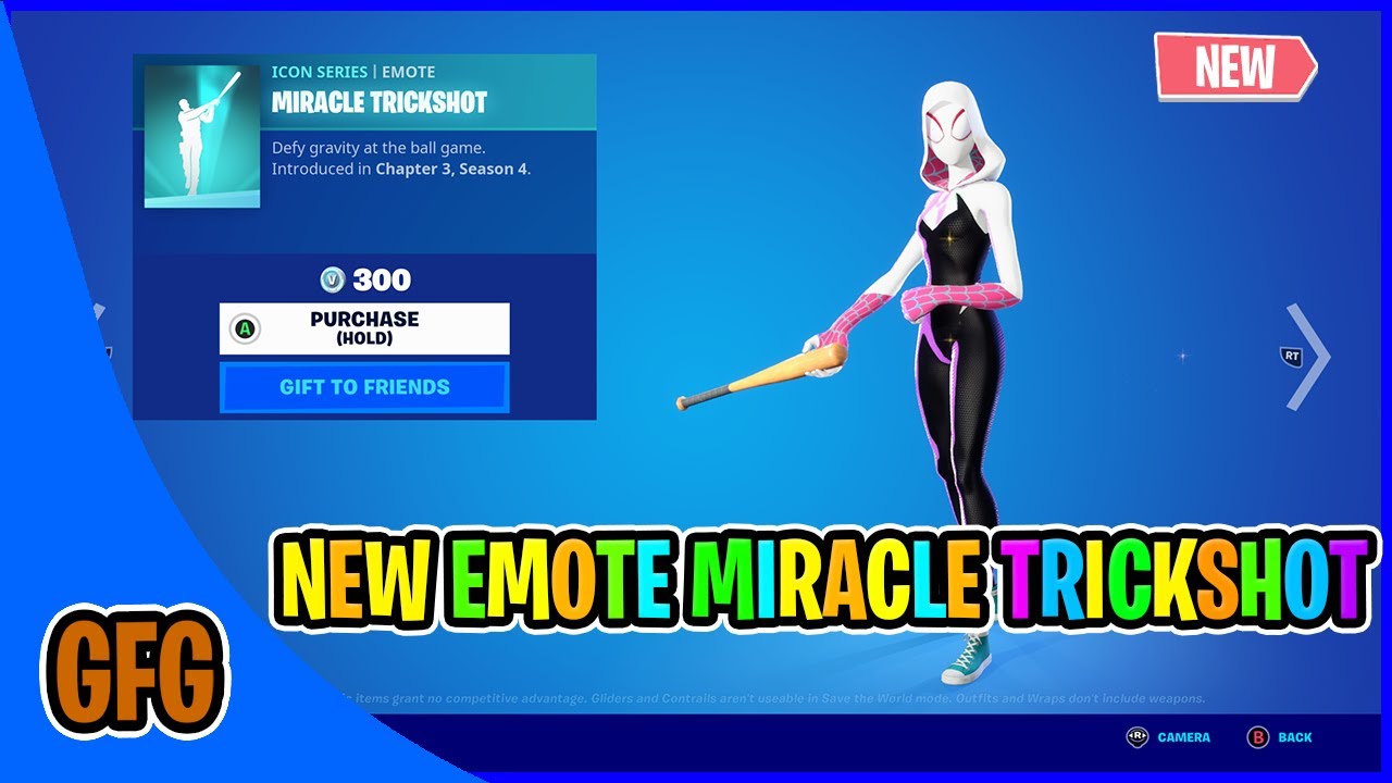 Fortnite Item Shop Update NEW MIRACLE TRICKSHOT EMOTE IN SHOP - (OCT/26 ...
