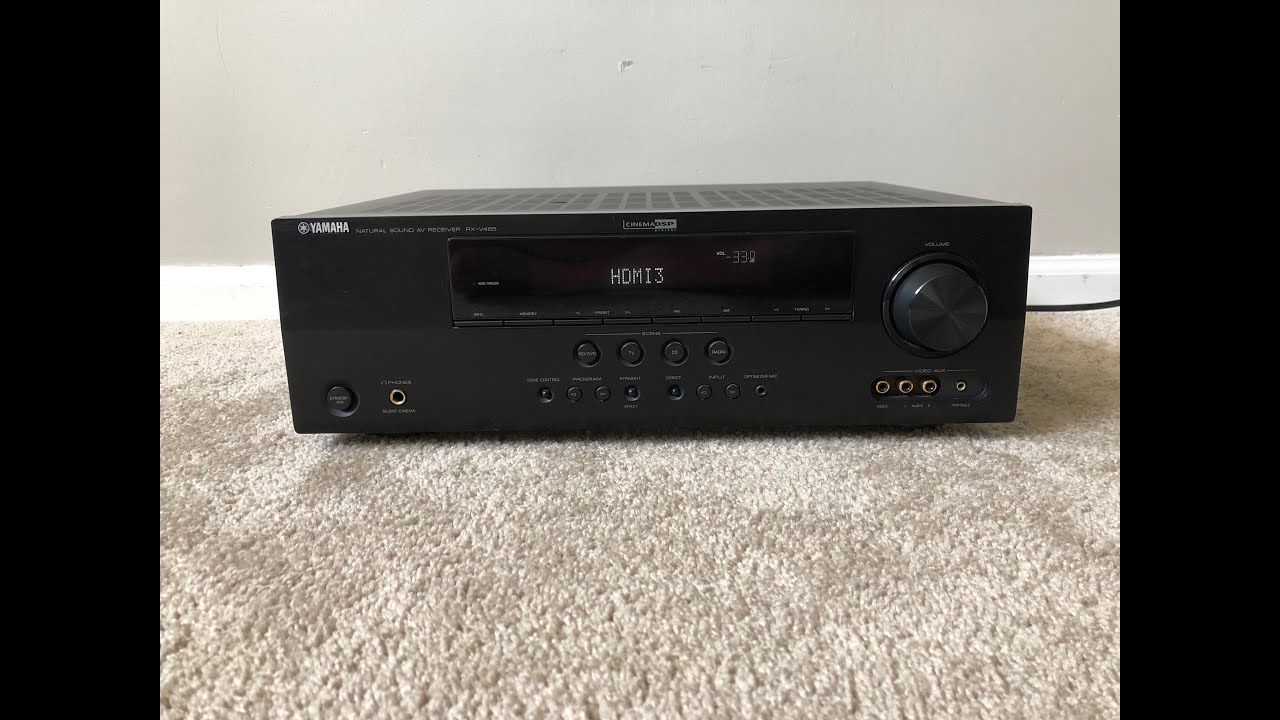 Yamaha RX-V465 5.1 HDMI Home Theater Surround Receiver - YouTube