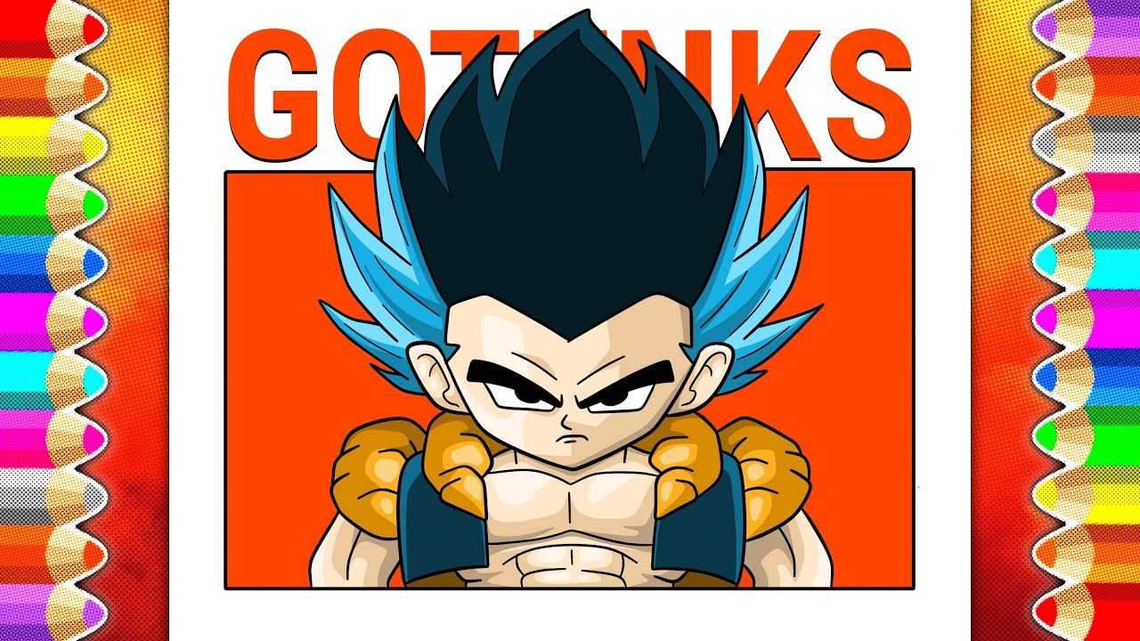 HOW TO DRAW GOTENKS || SON GOTENKS AND TRUNKS FUSION - YouTube