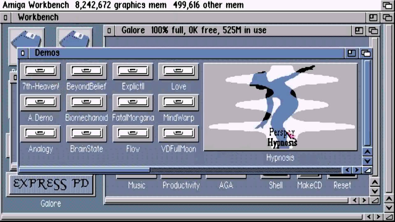 AMIGA CD 32-TV Express Pd Galore 2ND SOME LOOK ON AGA STUFF The Amiga ...