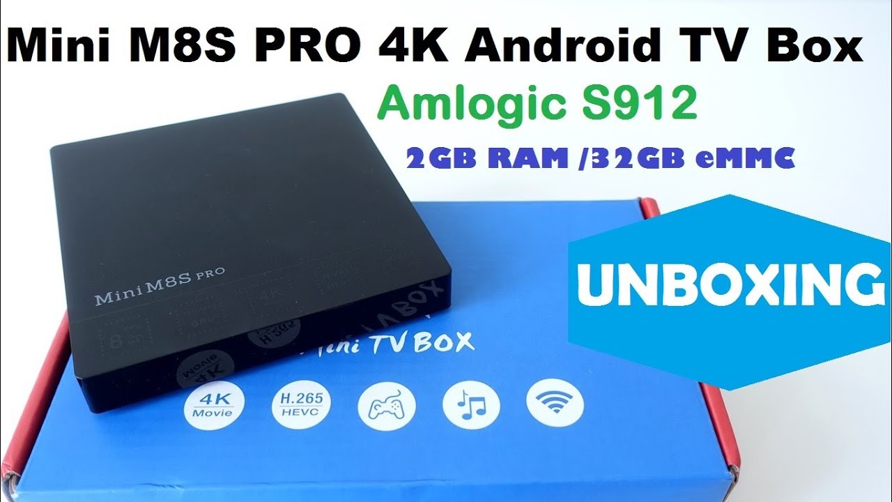 Mini M8S PRO Android TV Box powered by Amlogic S912 Unboxing (Video ...
