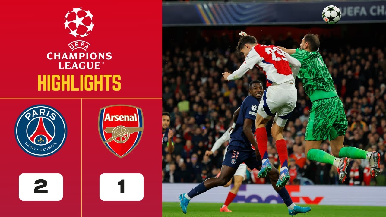 PSG vs Arsenal 2-1 Highlights & Goals | Champions League 2025 Today ...