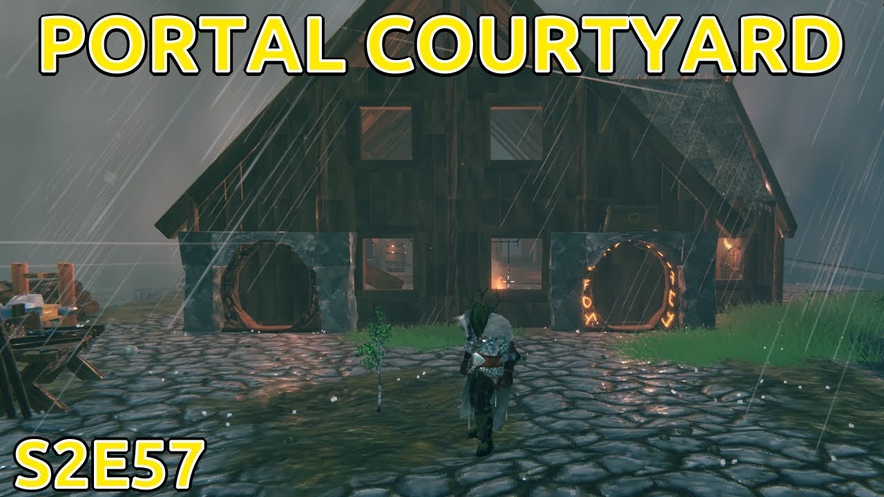 VALHEIM: S2E57: BUILDING A COZY COURTYARD - YouTube