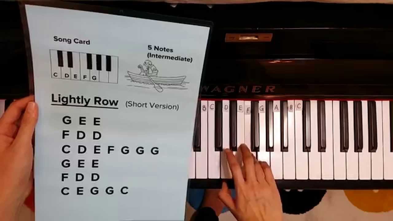 How to play Lightly Row on the Piano - YouTube