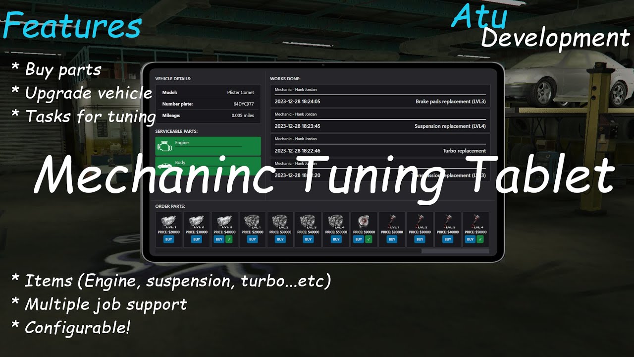 [QB/QBOX] Mechanic System with Tablet - YouTube
