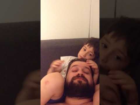 Babama sabah masaji yapiyorum.