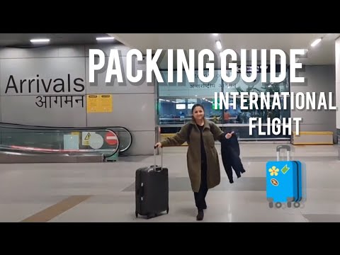 How to Pack Luggage Bags for International Flights | What to Put in ...
