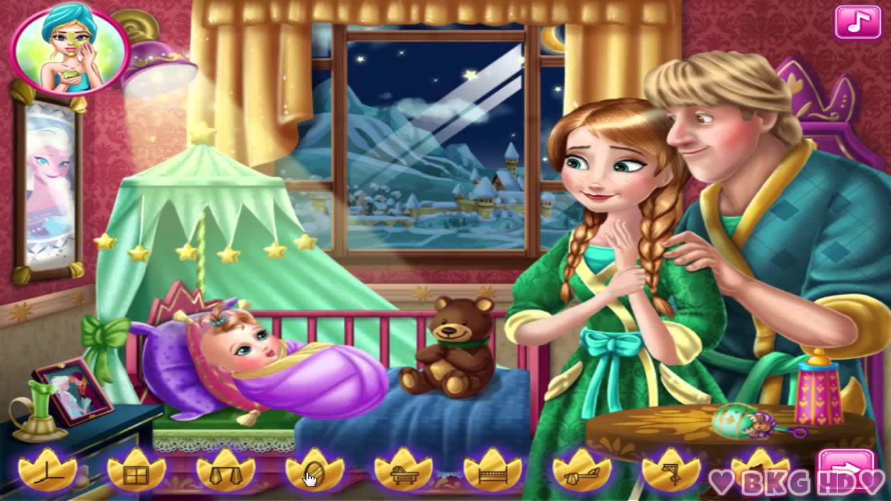 Anna and Kristoff Baby Feeding ♥ Disney Princess Anna Baby Care - YouTube