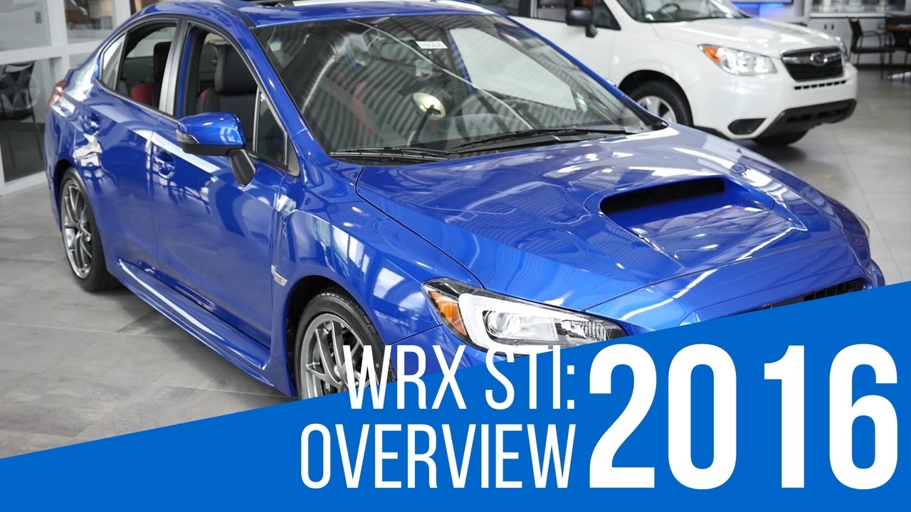 2016 Subaru WRX STI: Overview - YouTube