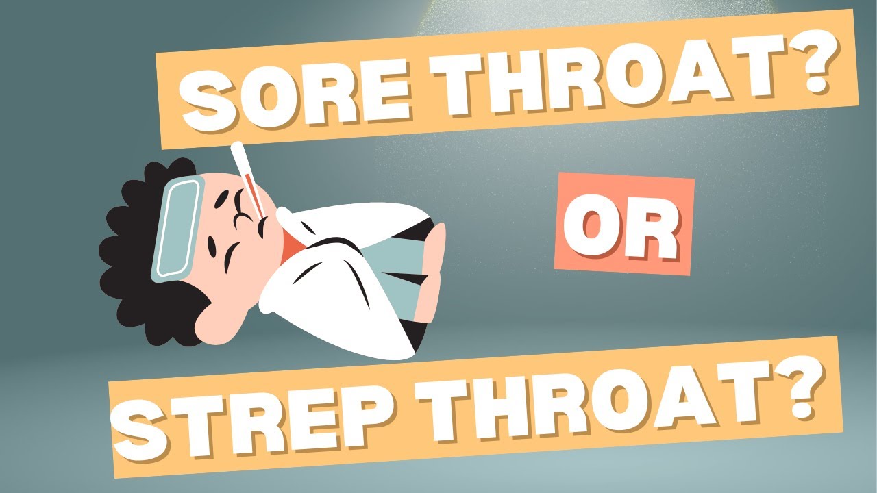 viral vs bacterial example: sore throat vs strep throat - YouTube