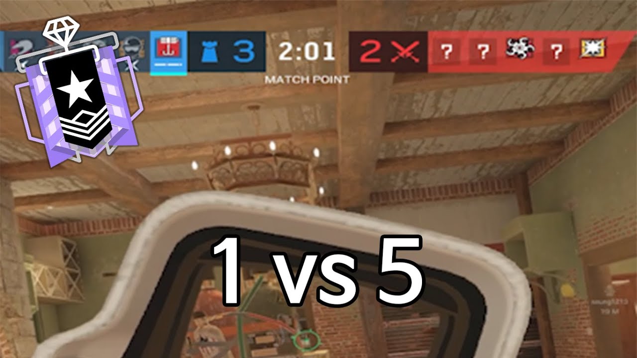 3:2 Matchpoint 1v5 Clutch Rank Match Highlights #5 [rnagnito] - R6 - YouTube