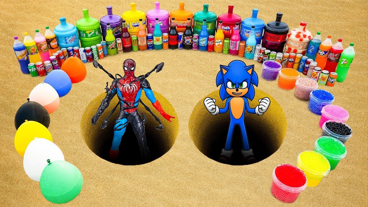 Big Toothpaste Eruption from Sonic and Venomized Spiderman, Giant Mtn ...