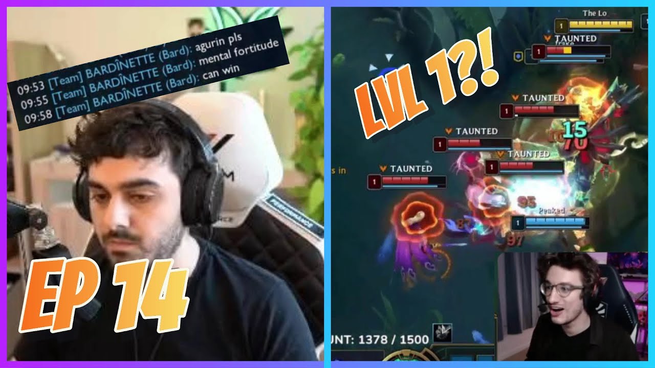 AGURIN GETS TILTED AND GOES AFK | LOURLO HAS THE BEST LVL1 POSSIBLE ...
