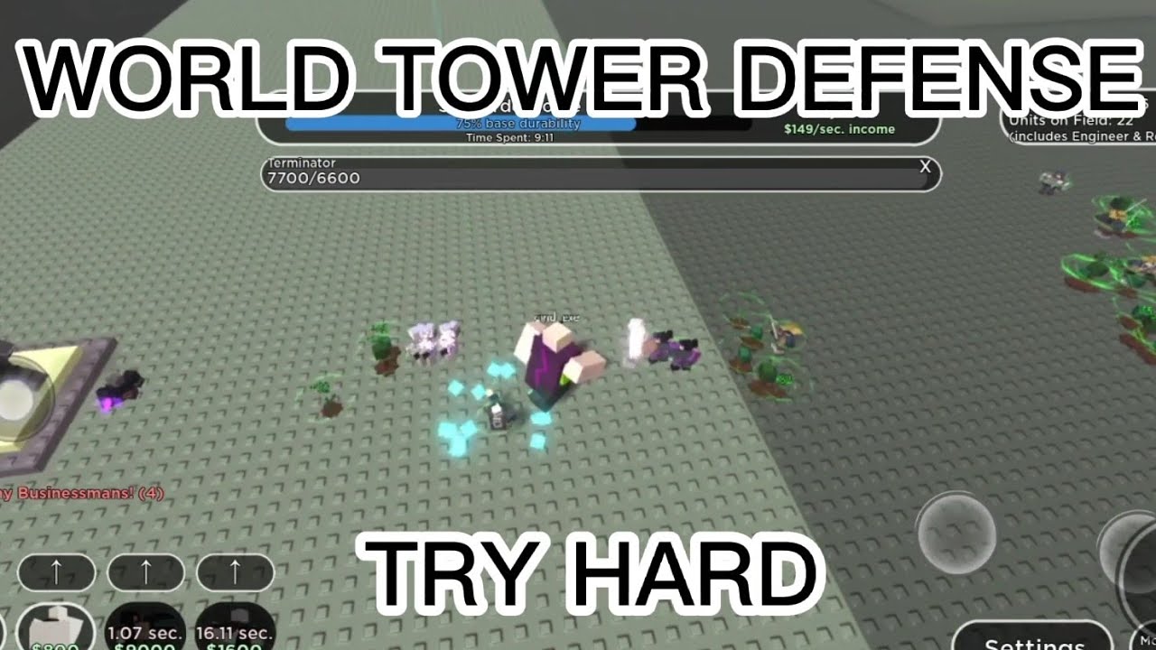 try hard mode real?!?! [world tower defense meme] (i think) - YouTube