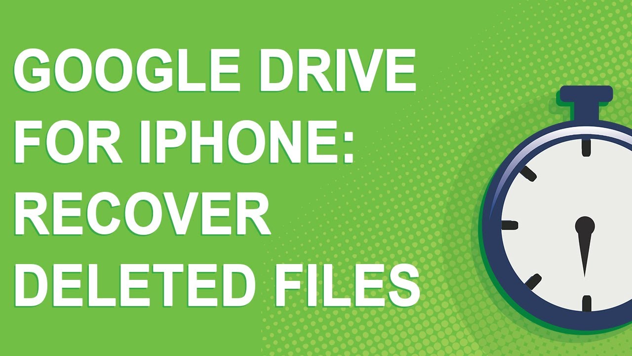 Google Drive app for iPhone: How to recover recently deleted files ...