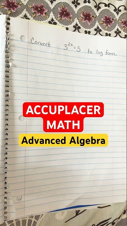 ACCUPLACER Math | Advanced Algebra and Functions #accuplacer # ...